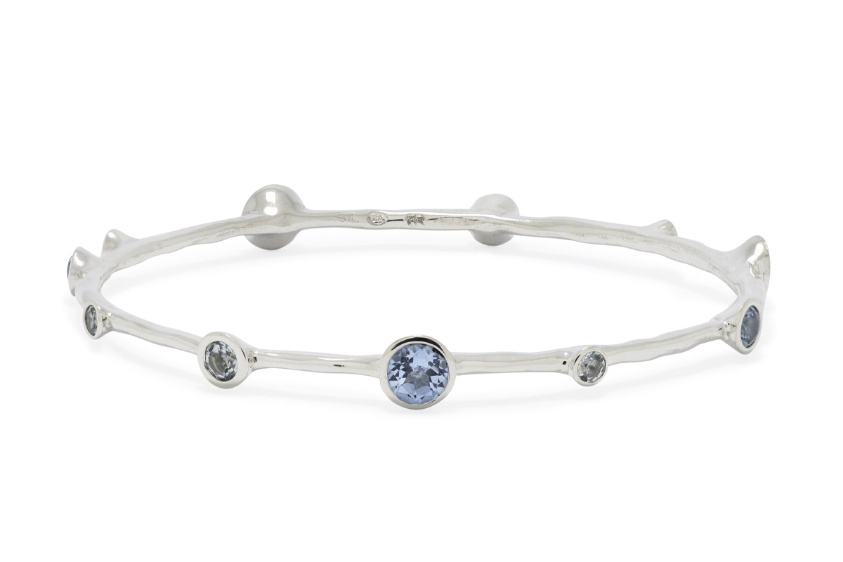 Blue Topaz Bangle - freeRange Jewels